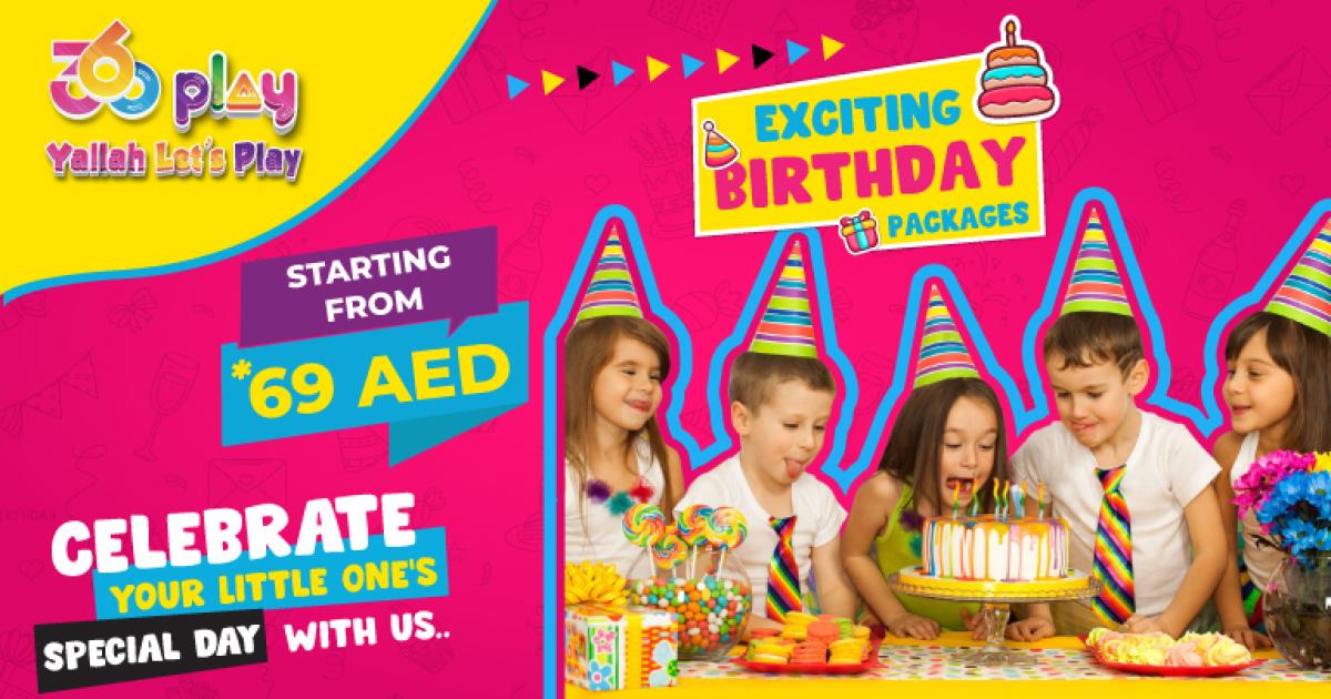 Birthday Package Starting From AED 69 Per Kid in UAE | 360 Play Qatar