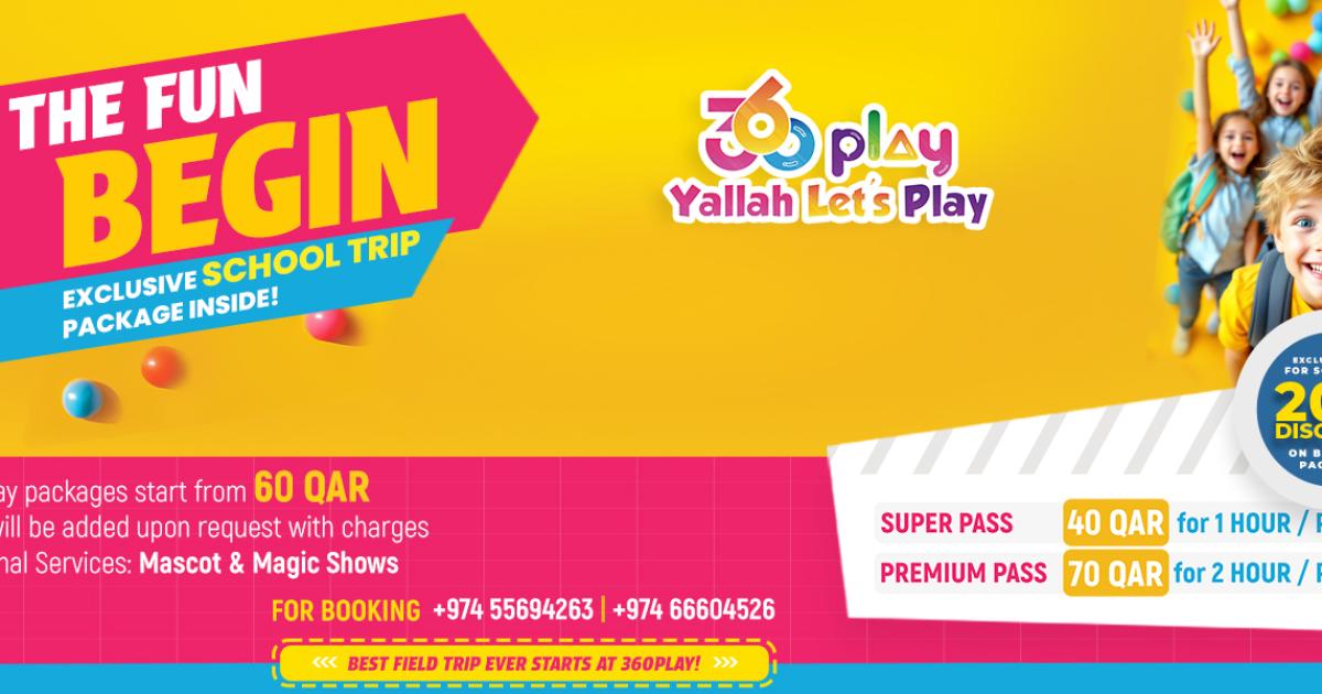 Discover Play Area School Trip Package | 360 Play Qatar